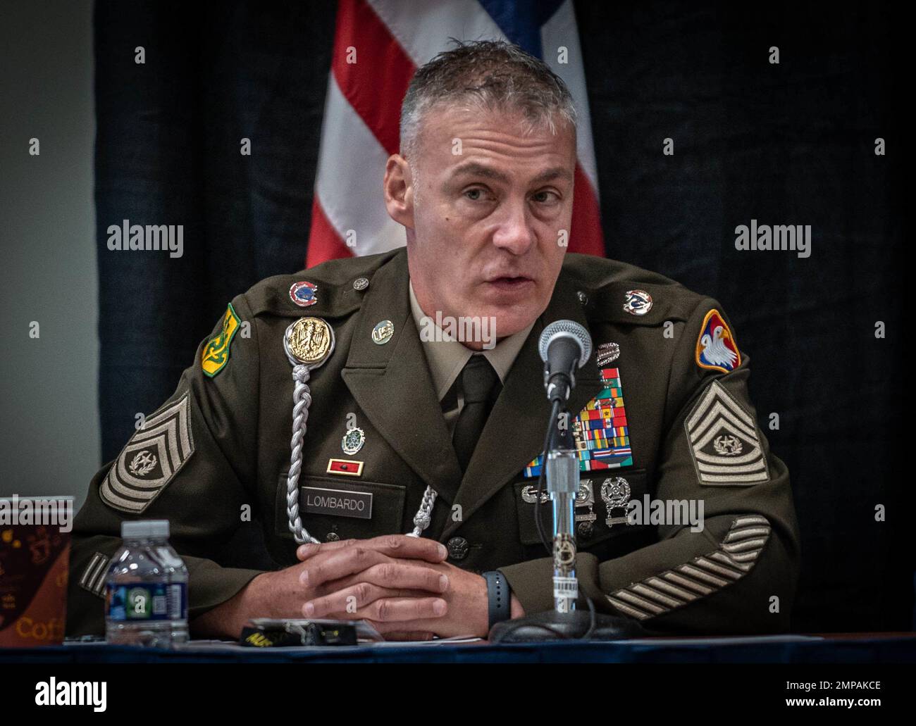 Commandant Sgt. Maj. Andrew J. Lombardo, commandant sergent major ...