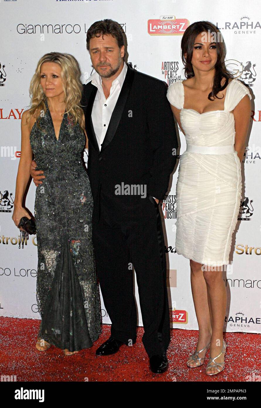 Russell Crowe et son épouse Danielle Spencer à l'événement artistes ...