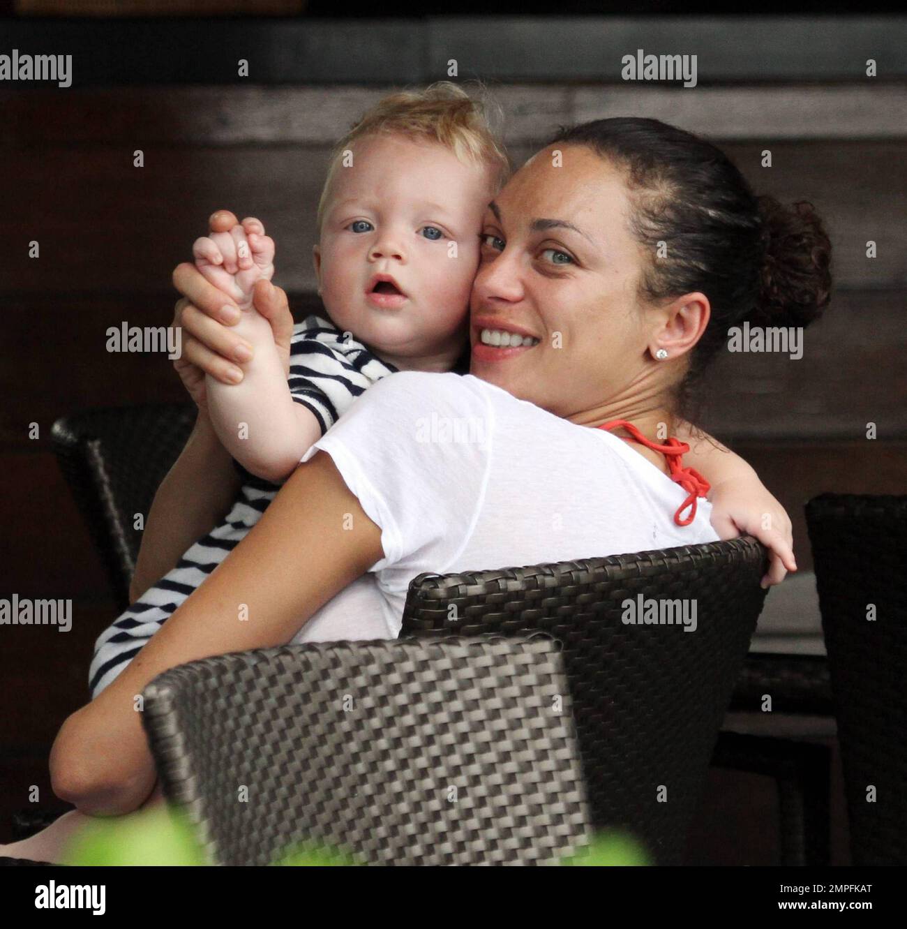 Le joueur de tennis allemand Boris Becker et sa femme Sharlely 'Lilly ...