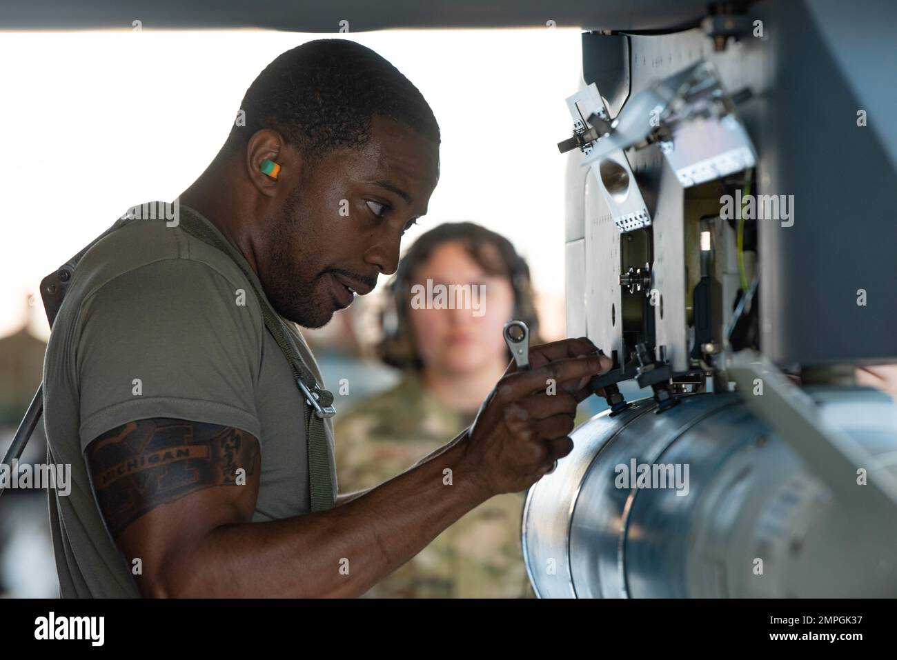432nd aircraft maintenance squadron at creech air force base Banque de ...