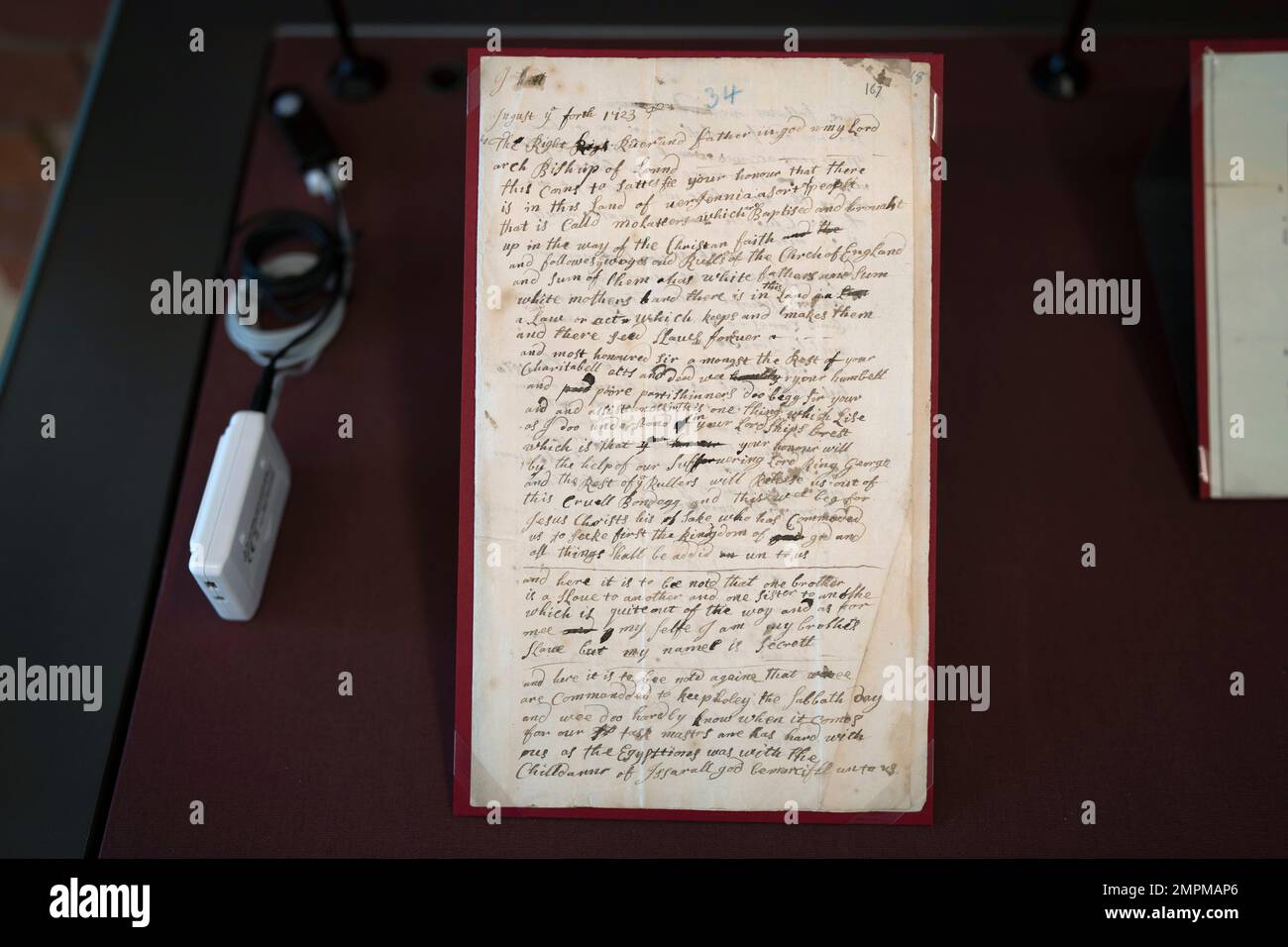 The handwritten letter from 1723 – whose author says they are remaining ...