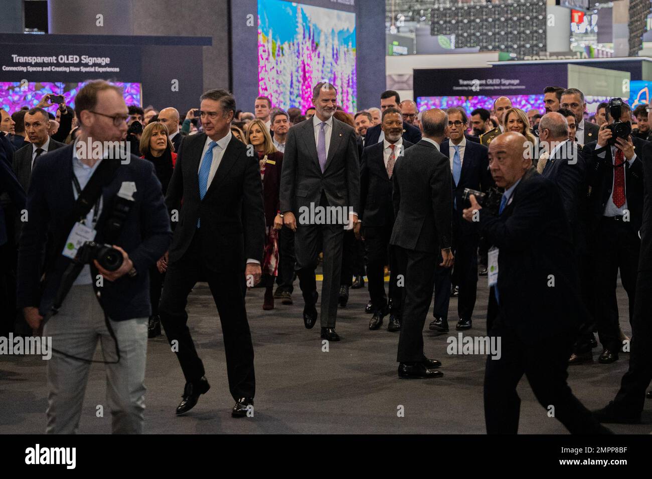 Barcelone, Barcelone, Espagne. 31st janvier 2023. Le roi Felipe VI assiste à l'inauguration d ...