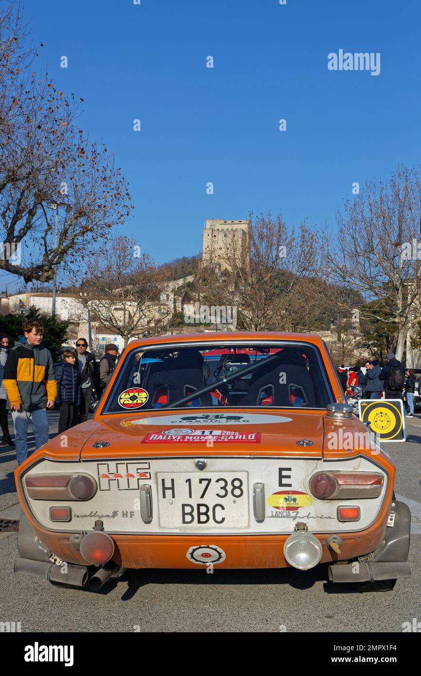 CREST, FRANCE, 28 janvier 2023 : le rallye historique de Monte-Carlo s ...