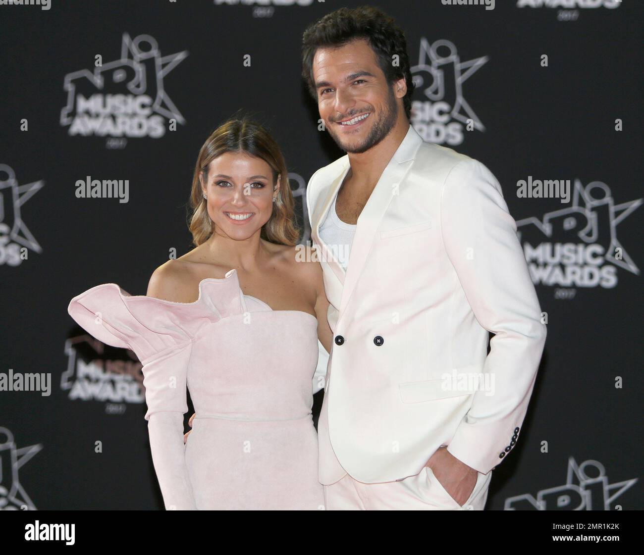 French-Israeli singer Amir Haddad, right, and his wife Lital, pose ...