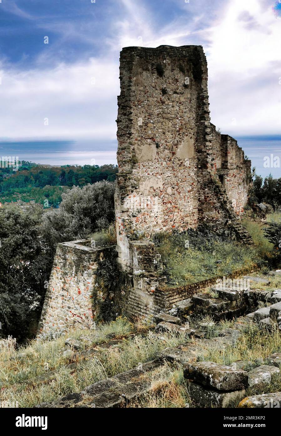 Les ruines de la ville grecque de Velia ou d'Elea (Italie,Cilento,Ascea ...