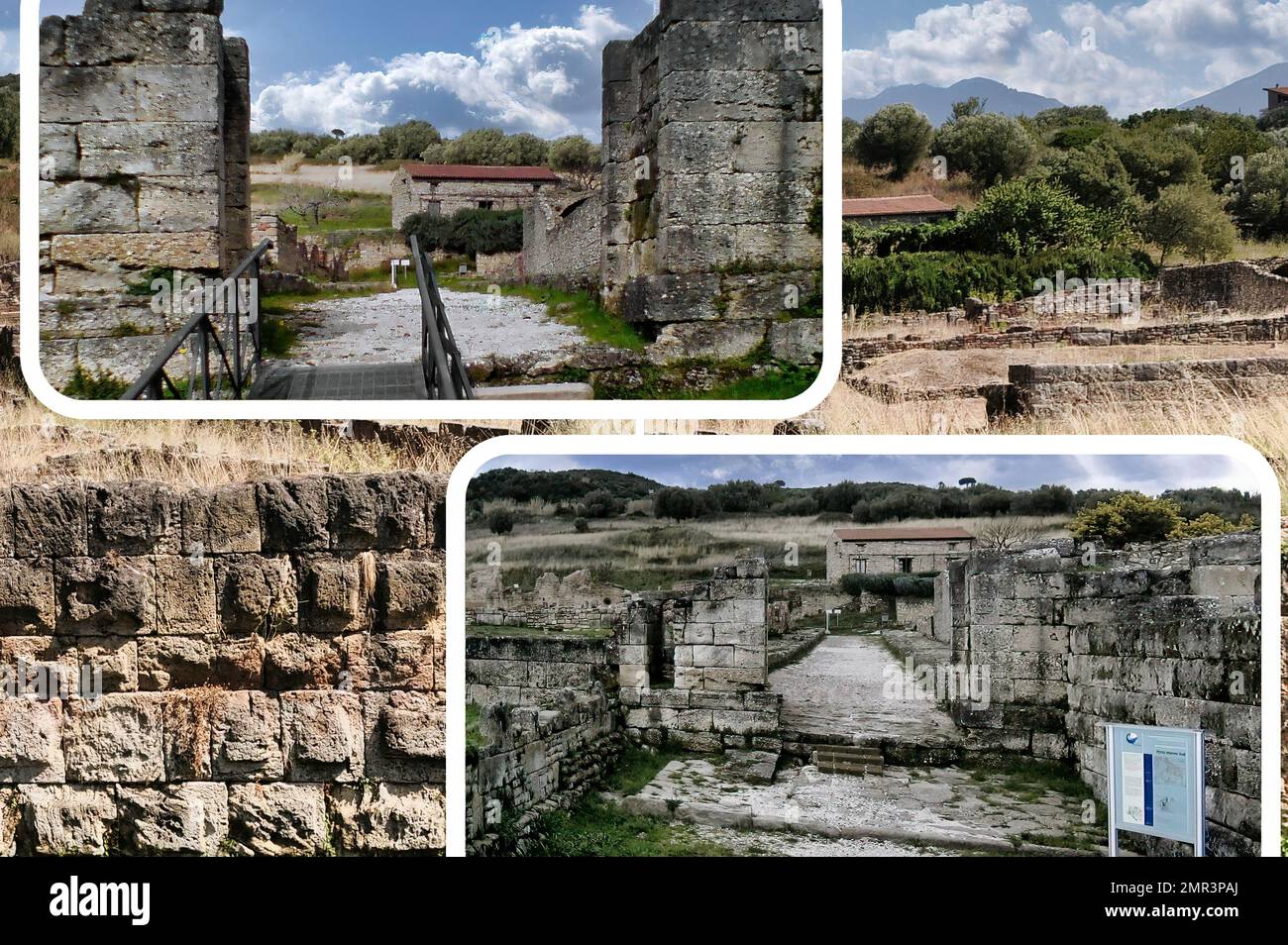 Les ruines de la ville grecque de Velia ou d'Elea (Italie,Cilento,Ascea ...