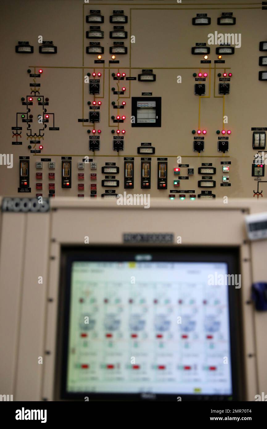 A control room simulator used for training is seen at the Callaway ...