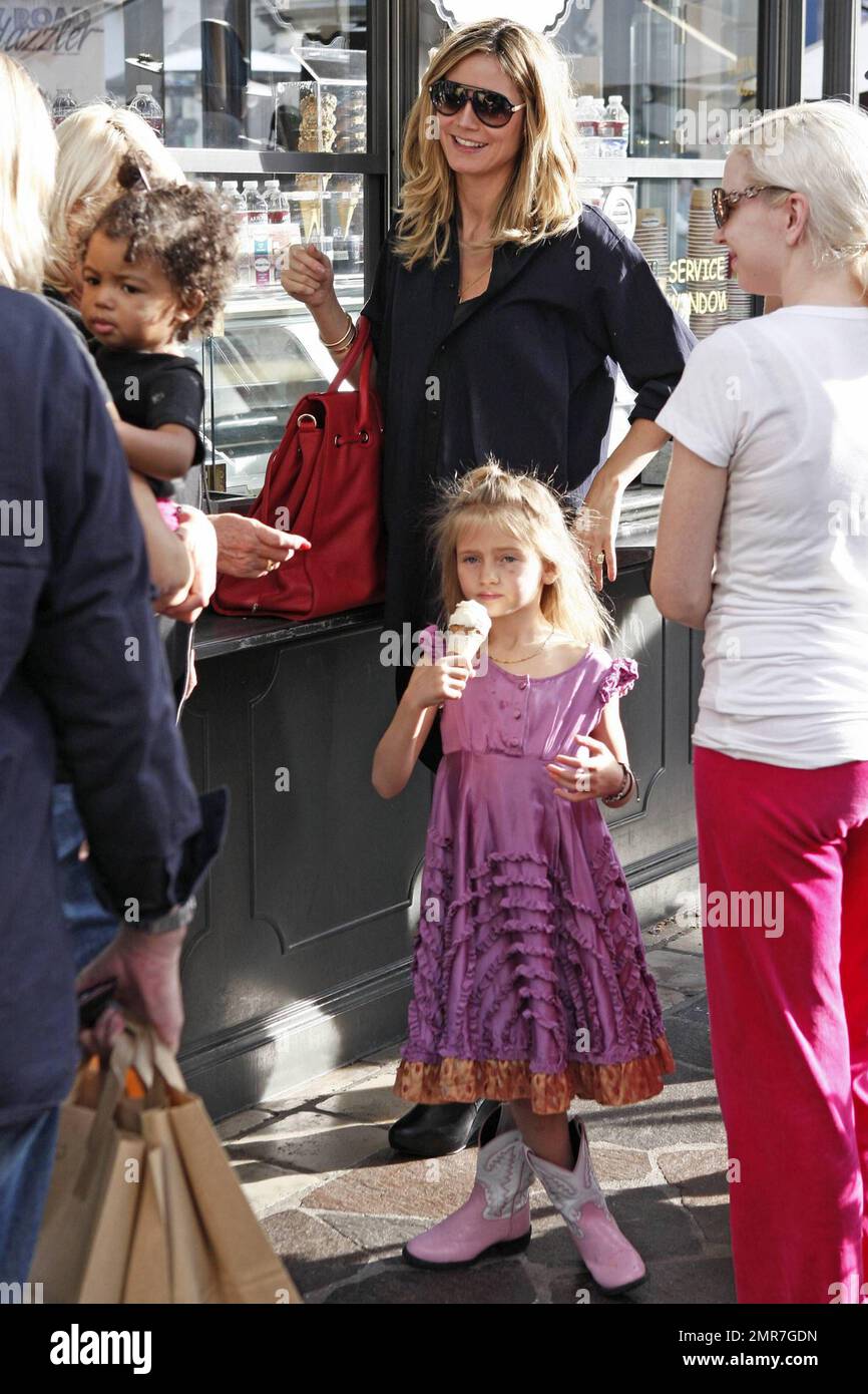 Heidi Klum et Seal Profitez de l'après-midi au Grove avec leurs enfants ...