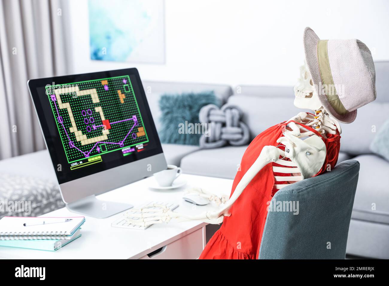 Squelette jouant Banque de photographies et d’images à haute résolution ...