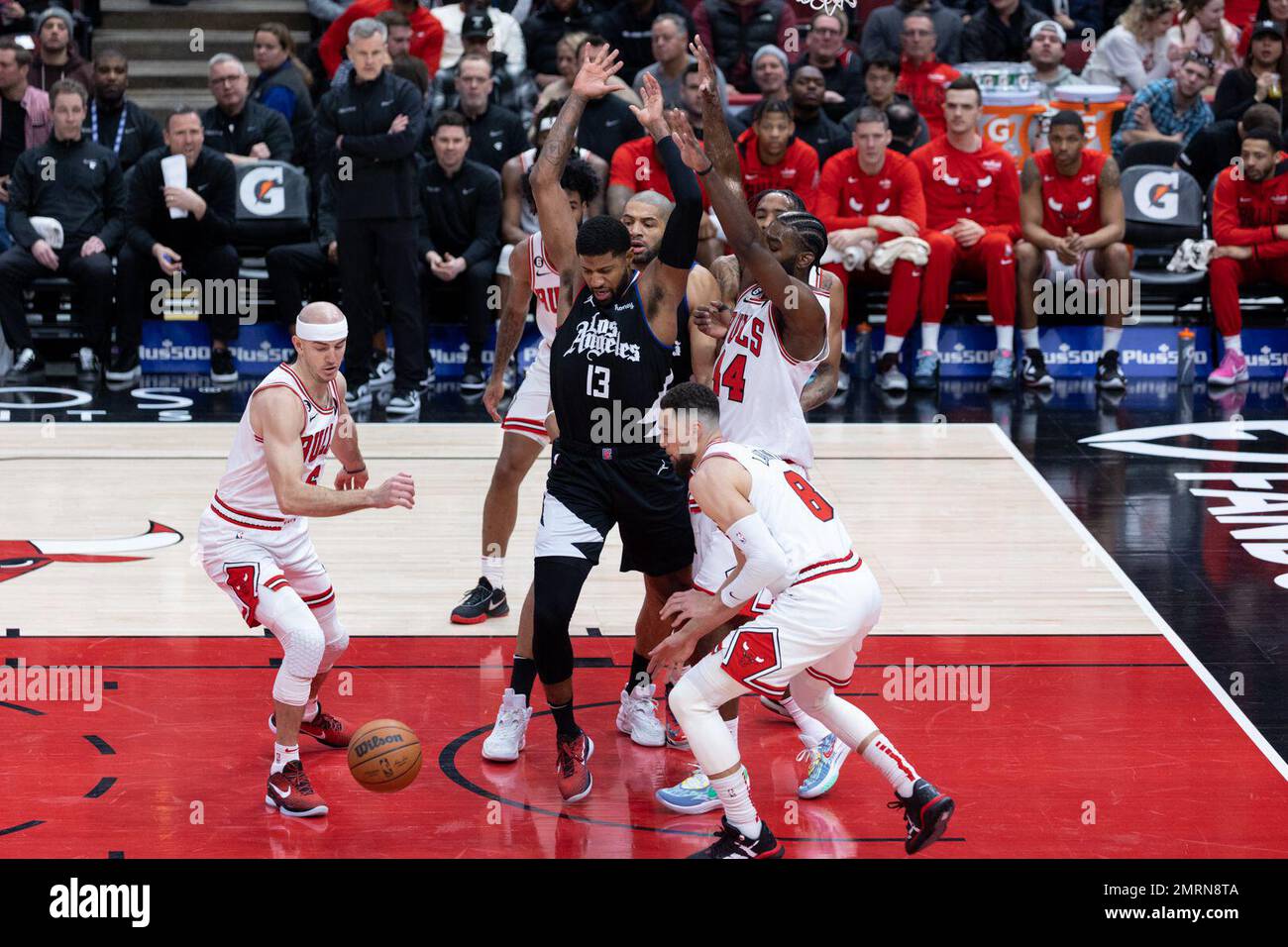 Chicago, États-Unis. 31st janvier 2023. Paul George (13 Los Angeles ...