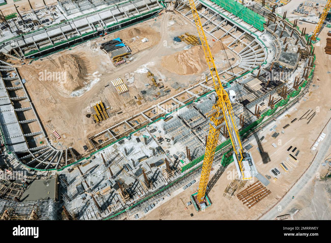 Stade de foot en construction Banque de photographies et d’images à ...