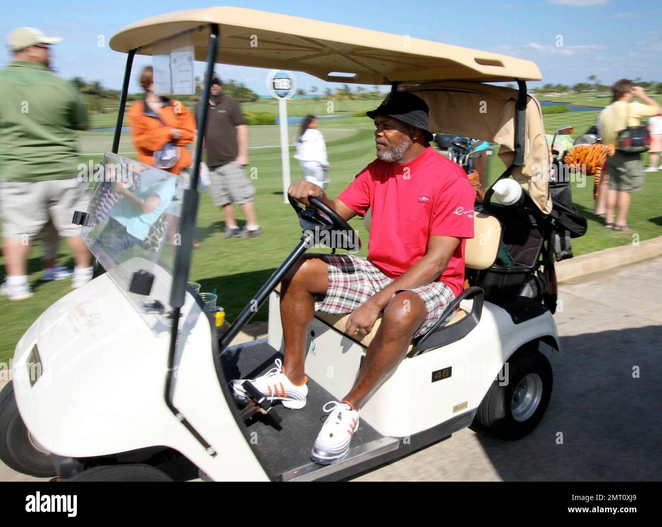 L'acteur Samuel L. Jackson joue dans le tournoi de golf sur invitation ...