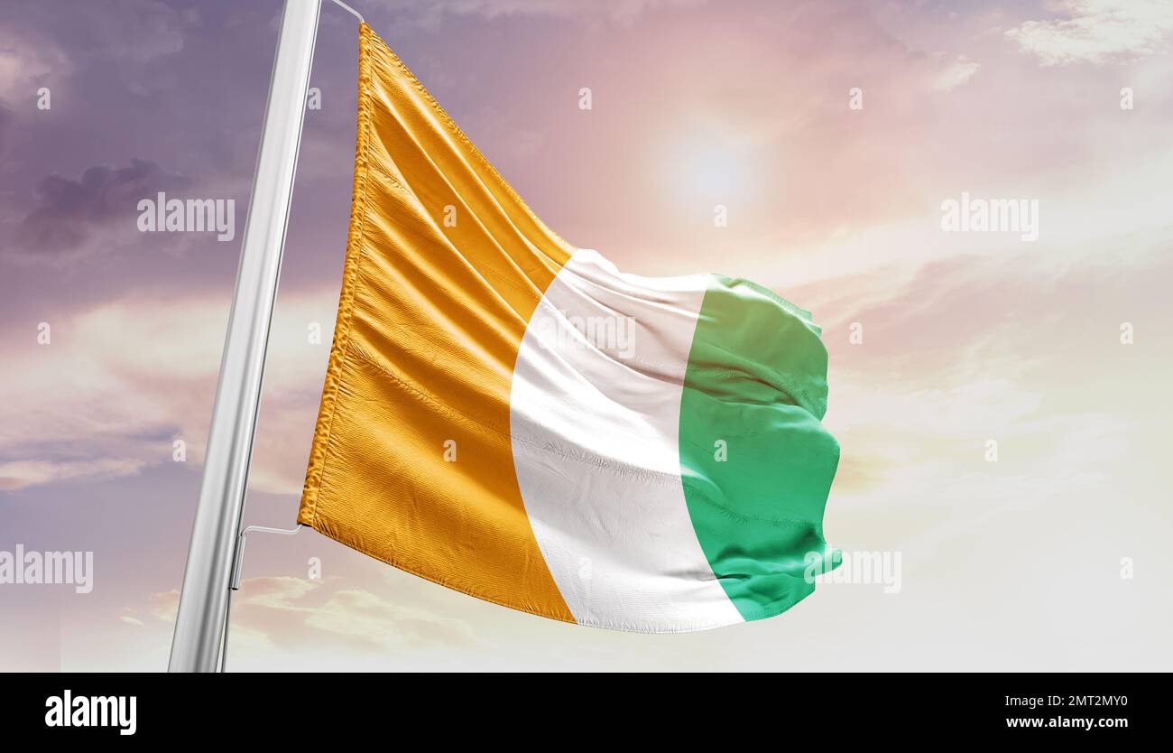 Drapeau national de la côte d'ivoire Banque de photographies et d ...