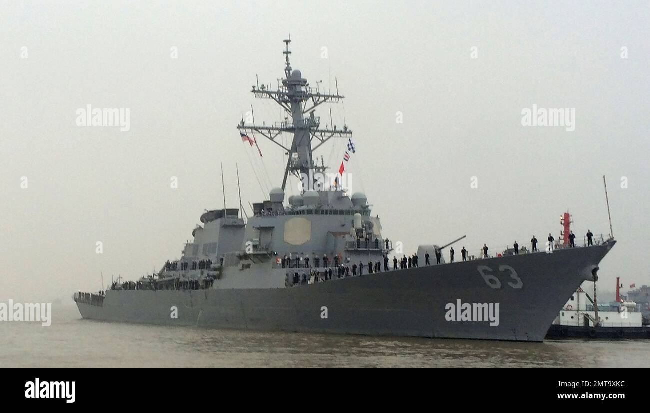 In this Nov. 16, 2015, file photo, U.S. Navy guided missile destroyer ...