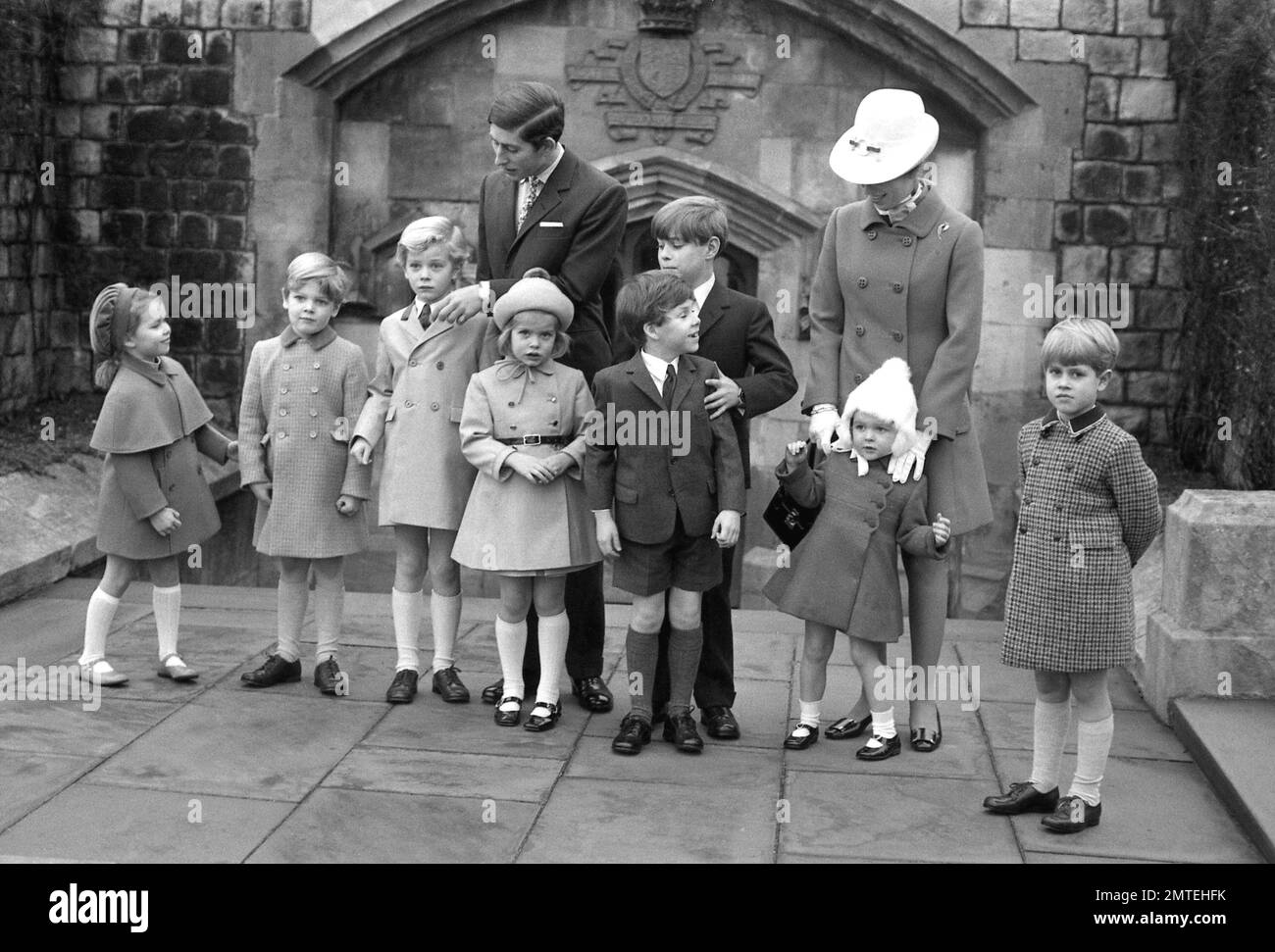 Children of Britain's Royal family pose for a family group photo at ...