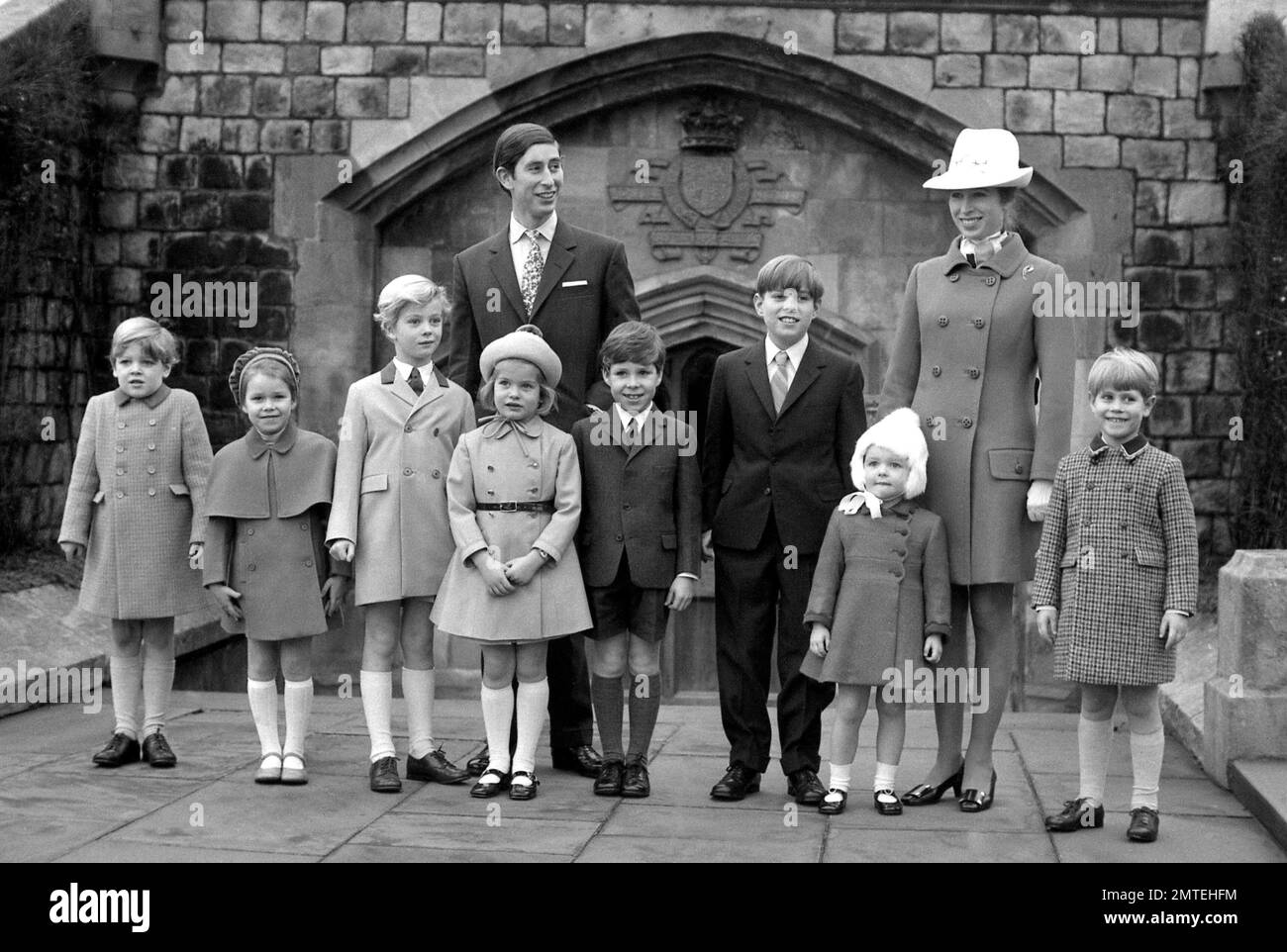 Children of Britain's Royal family pose for a family group photo at ...