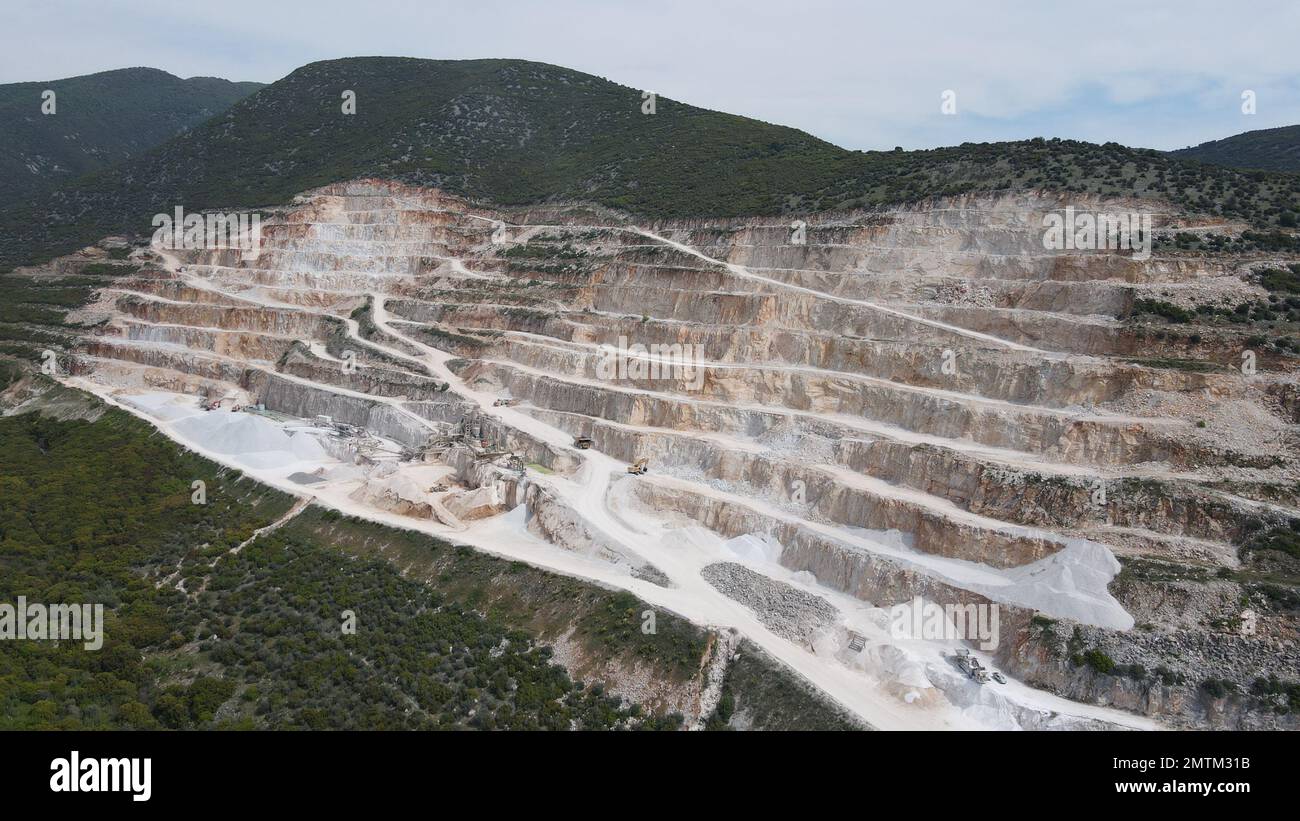 Extraction de carbonate de calcium Banque de photographies et d’images ...