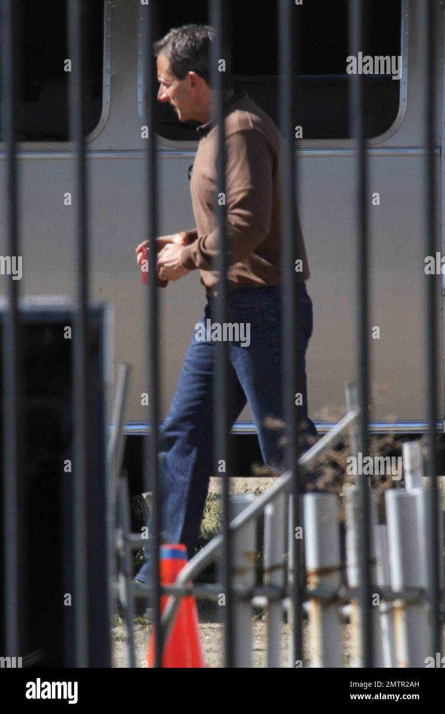 L'acteur Steve Cerrell fait une pause dans le tournage de son nouveau ...
