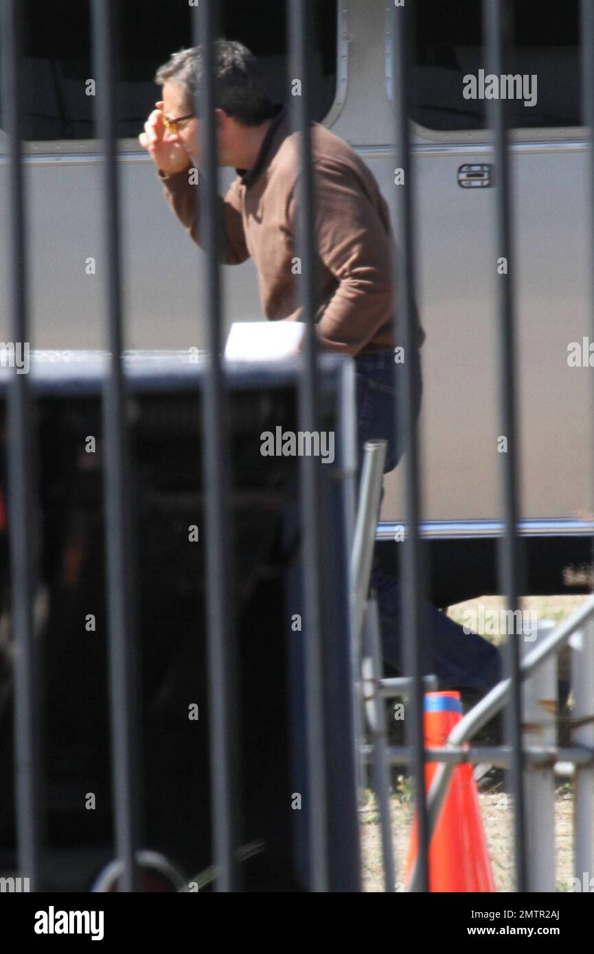 L'acteur Steve Cerrell fait une pause dans le tournage de son nouveau ...