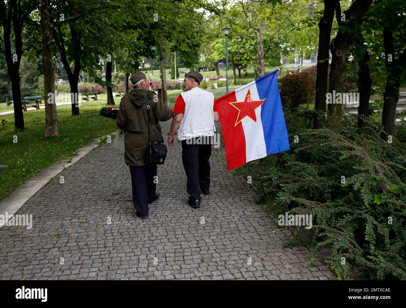 A supporter of the late Yugoslav communist president Josip Broz Tito ...