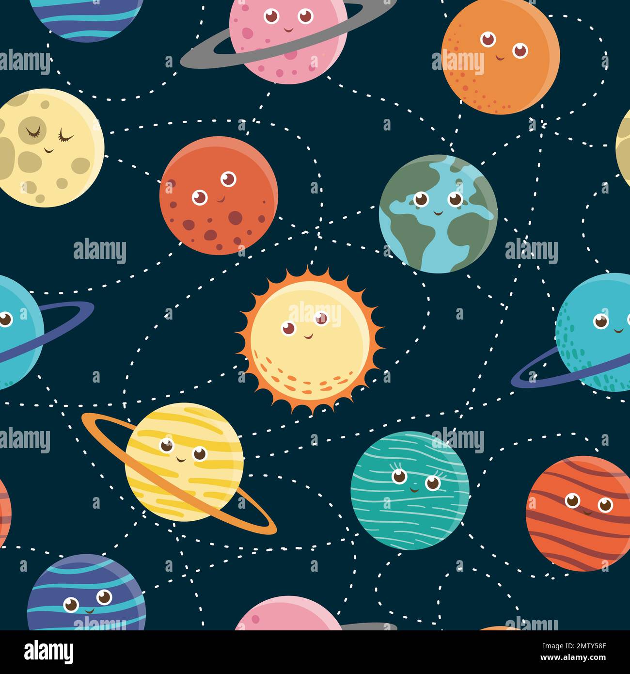 Sistema solar de planetas para niños Banque de photographies et d ...