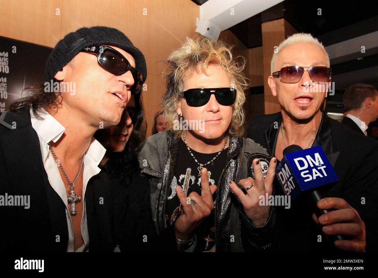 Matthias Jabs, James Kottak et Rudolf Schenker du groupe de rock ...