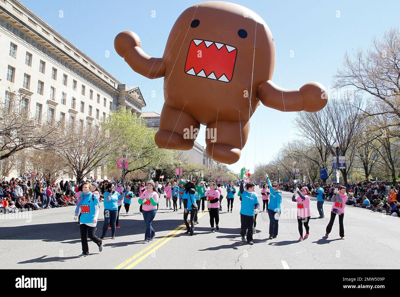 IMAGE DISTRIBUTED FOR NHK WORLD - NHK WORLD TV's mascot Domo in balloon ...