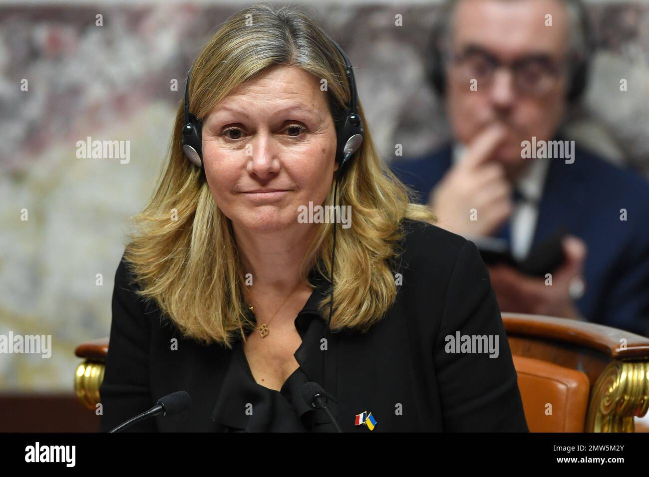 Yael Braun Pivet, assiste à l'Assemblée nationale à Paris, France, le ...