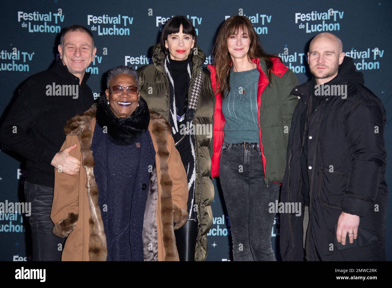 Luchon, France sur 01 février 2023. Thierry Binisti, Firmine Richard ...