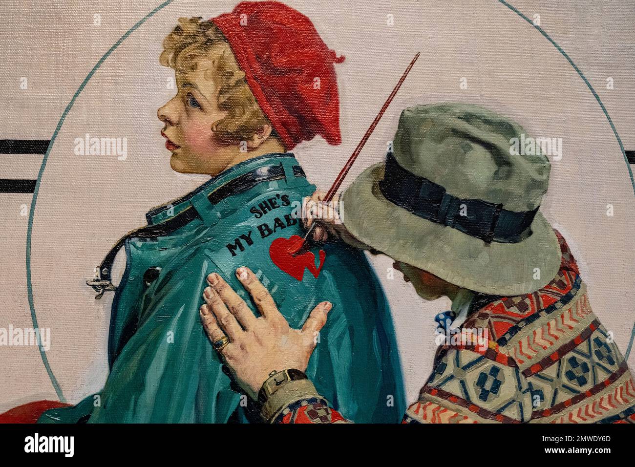 Illustration de couverture norman rockwell Banque de photographies et d ...