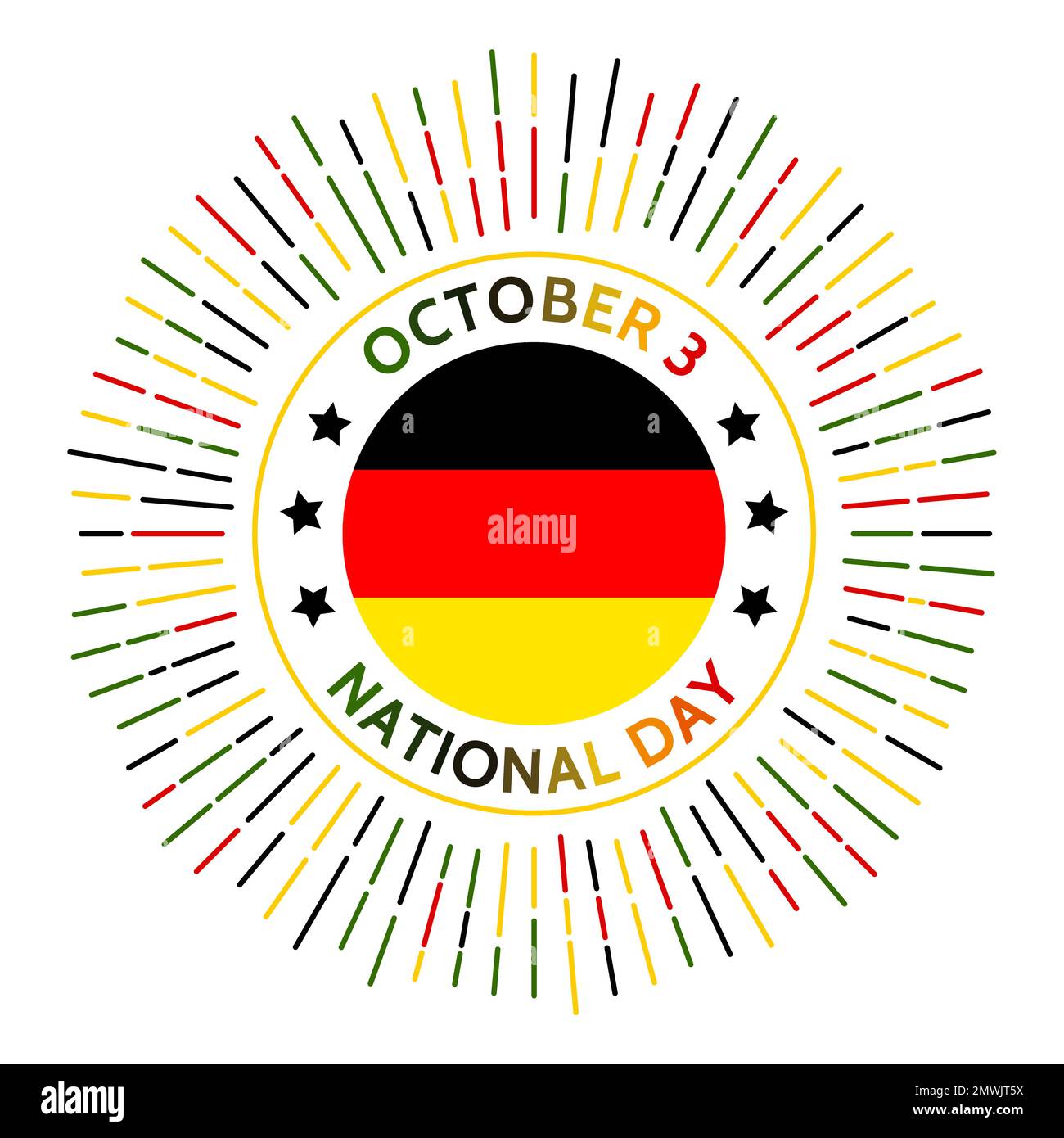 3 octobre fête nationale allemande Banque d'images détourées - Alamy