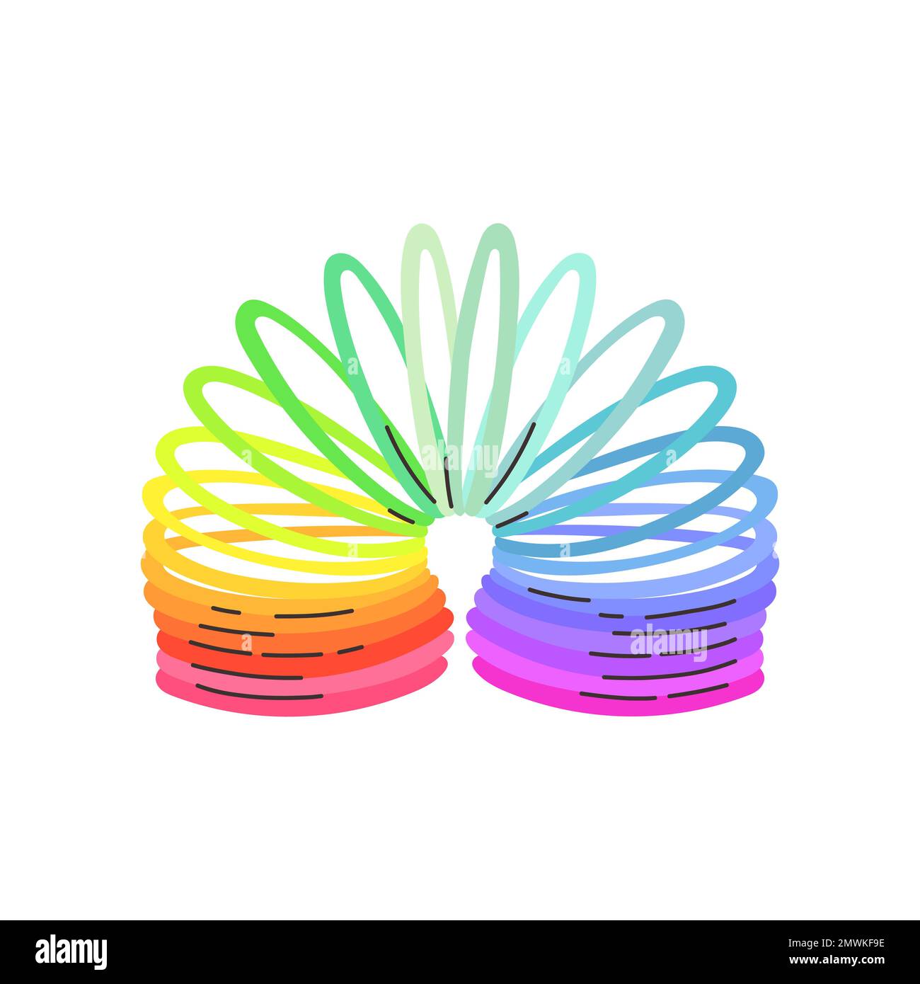 Printemps slinky Banque d'images vectorielles - Alamy