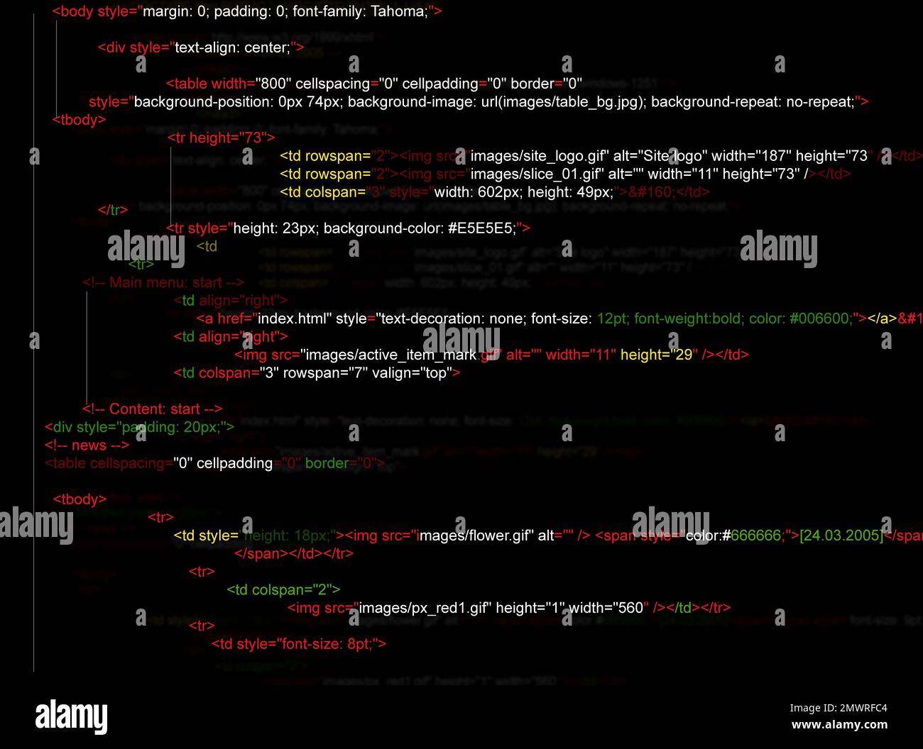 Code source du document Banque de photographies et d’images à haute ...