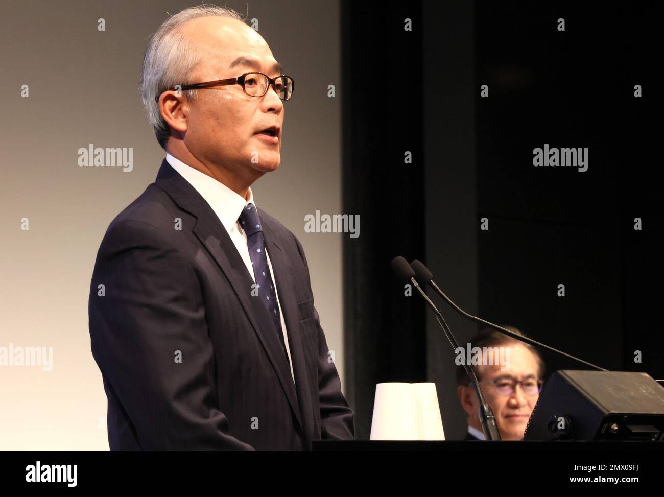 Tokyo, Japon. 2nd févr. 2023. Hiroki Totoki, vice-président exécutif et ...