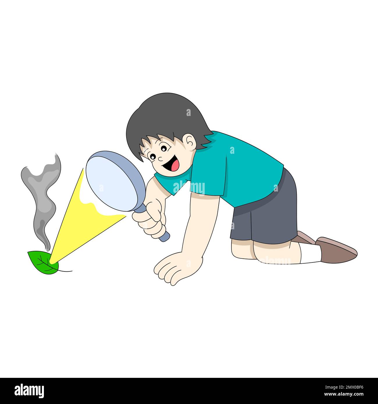 Produire du feu Banque d'images vectorielles - Alamy