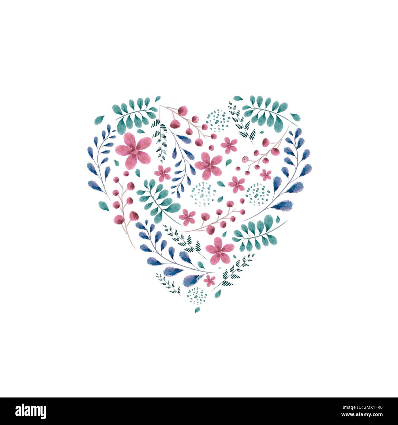 Aquarelle de fleurs Banque d'images détourées - Alamy