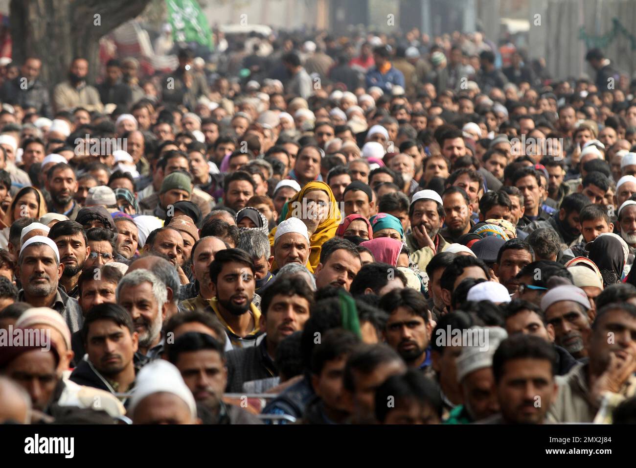 Kashmiri supporters of pro Indian and ruling Peoples Democratic Party ...