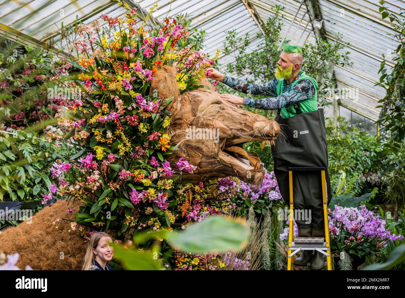 Londres, Royaume-Uni. 2nd févr. 2023. Henck Rolling, fleuriste interne ...