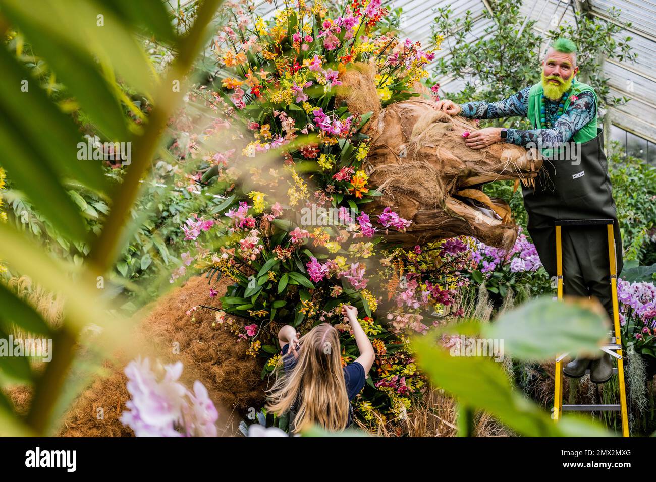 Londres, Royaume-Uni. 2nd févr. 2023. Henck Rolling, fleuriste interne ...