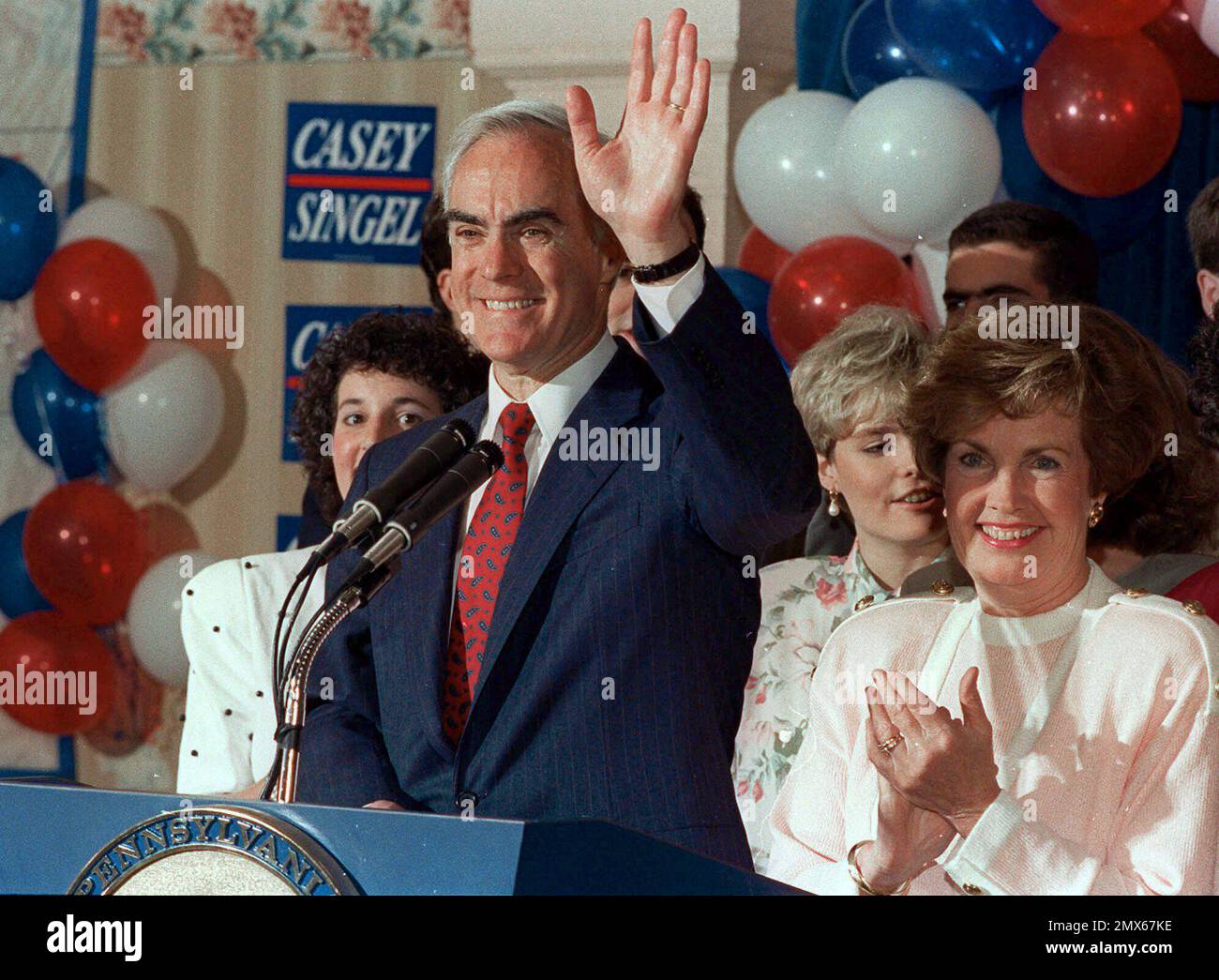 FILE – In this May 15, 1990, file photo, Pennsylvania Gov. Robert P ...