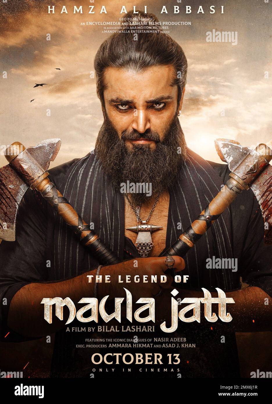 LA LÉGENDE DE MAULA JATT, affiche de personnages, Hamza Ali Abbasi, 2022. © AAA Motion Pictures ...