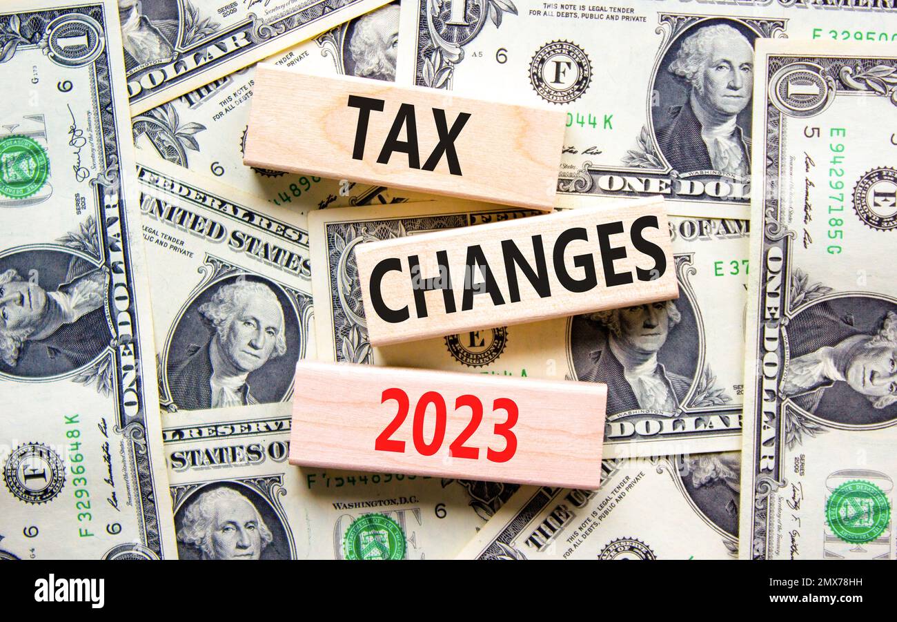 Symbole De Modification Des Taxes 2023 Mots De Concept Modifications