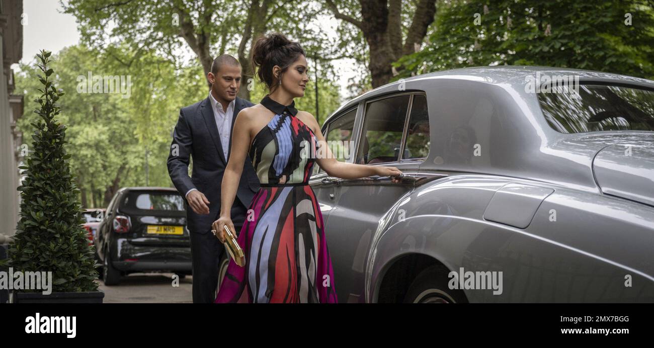 LA DERNIÈRE DANSE DE MAGIC MIKE, de gauche à droite : Channing Tatum, Salma Hayek, 2023. tél ...