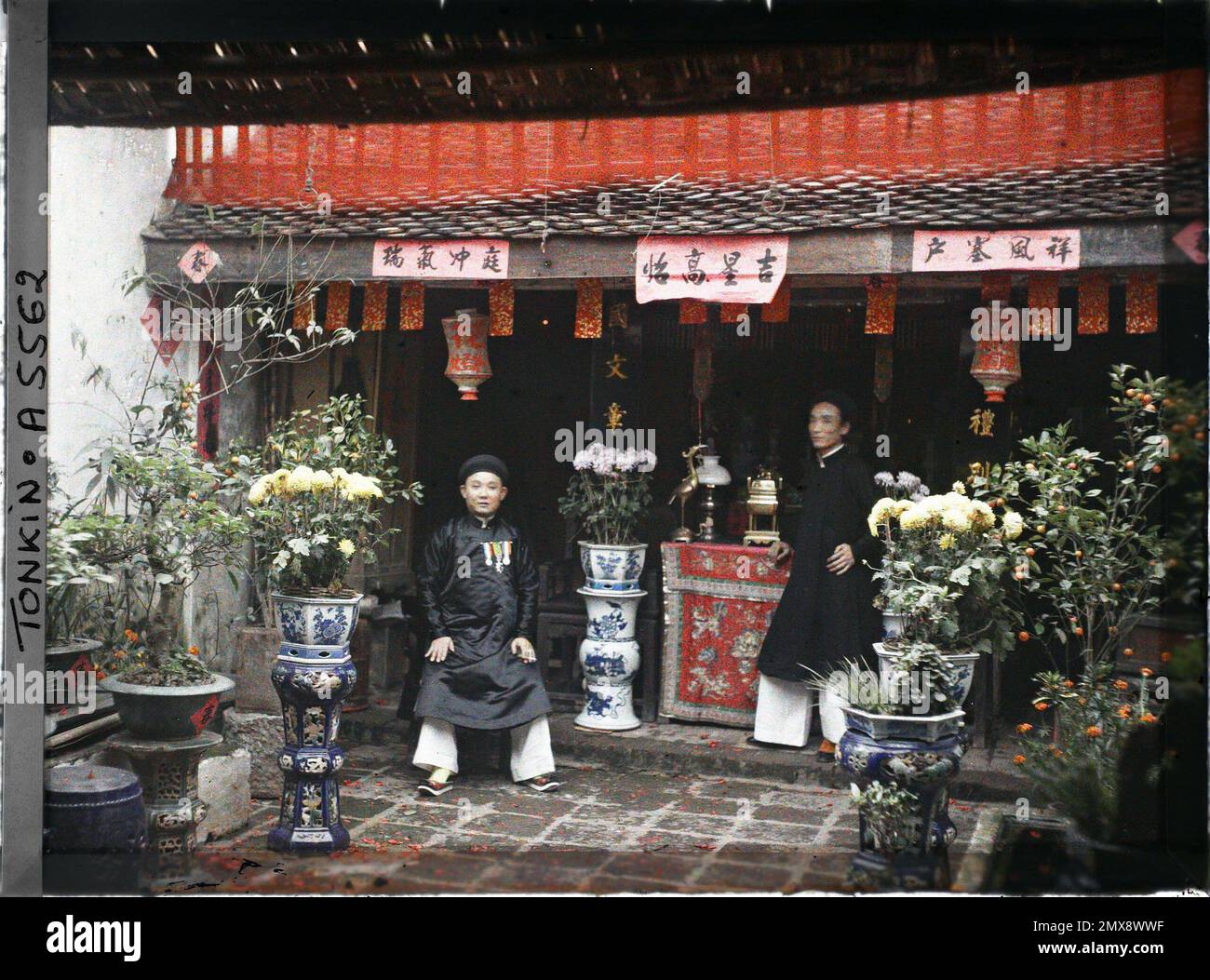 Indochine deux notables Banque de photographies et d’images à haute ...