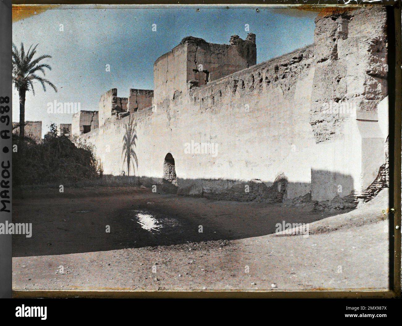 Marrakech, Maroc les remparts de la ville , 1912-1913 - Maroc ...