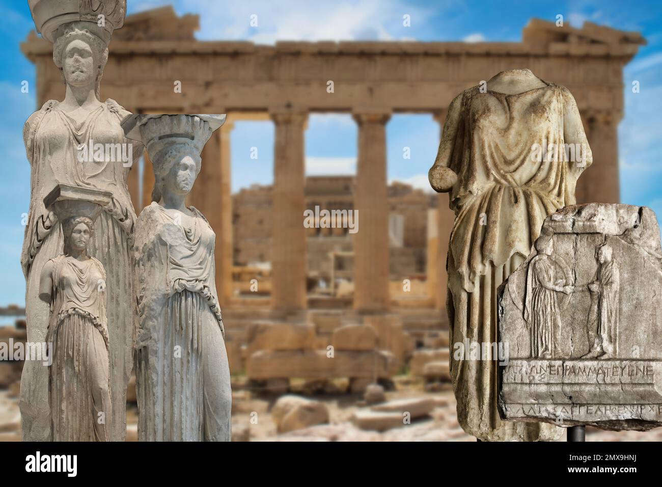 Consacré à la déesse Athena Parthenos, le Parthénon (Athènes, Grèce ...