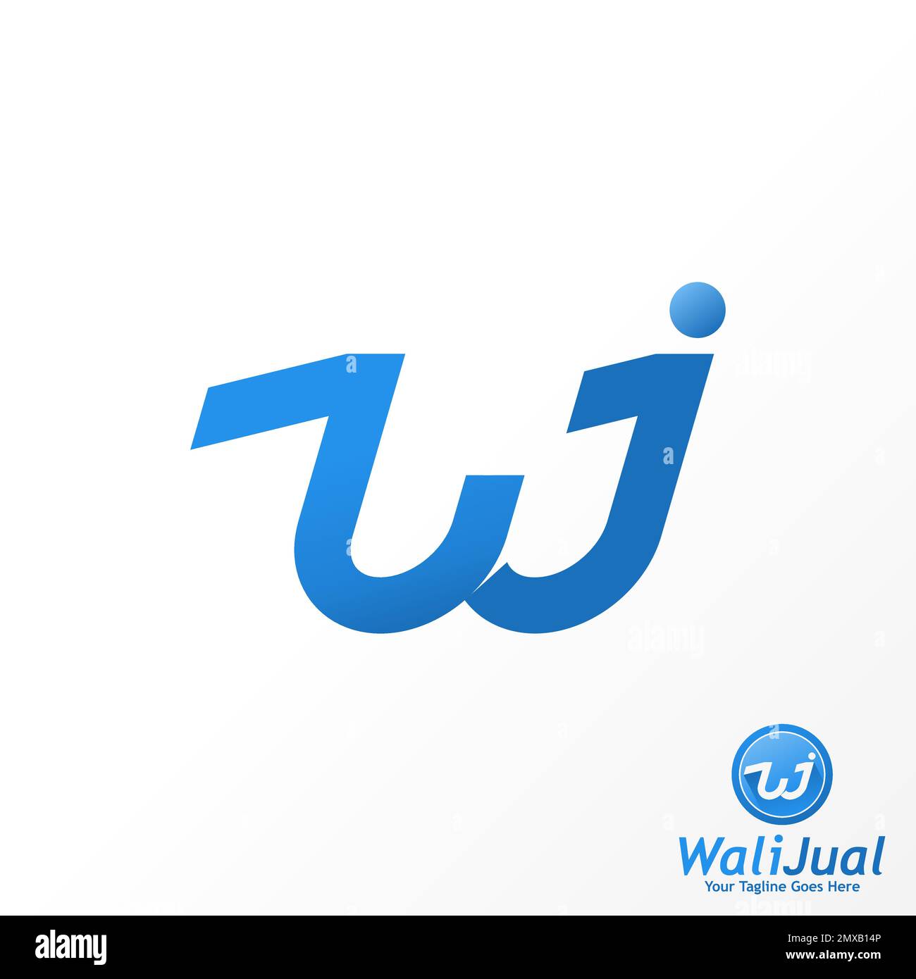 Jw symbole immobilier Banque d'images vectorielles - Alamy