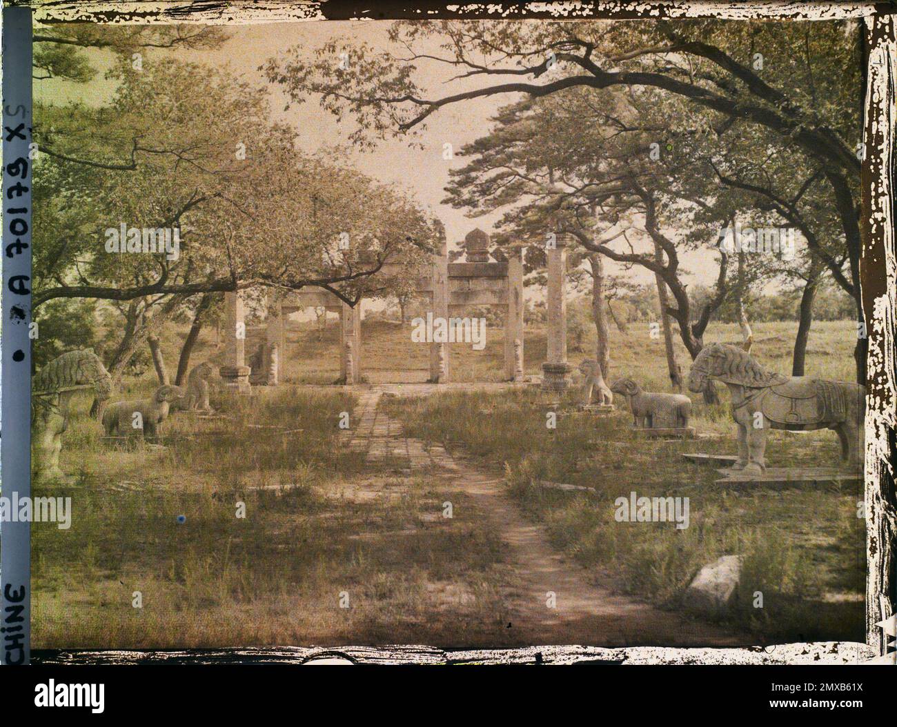 Banlieue ouest de Beijing, Chine le tombeau de la princesse Fuhui ...