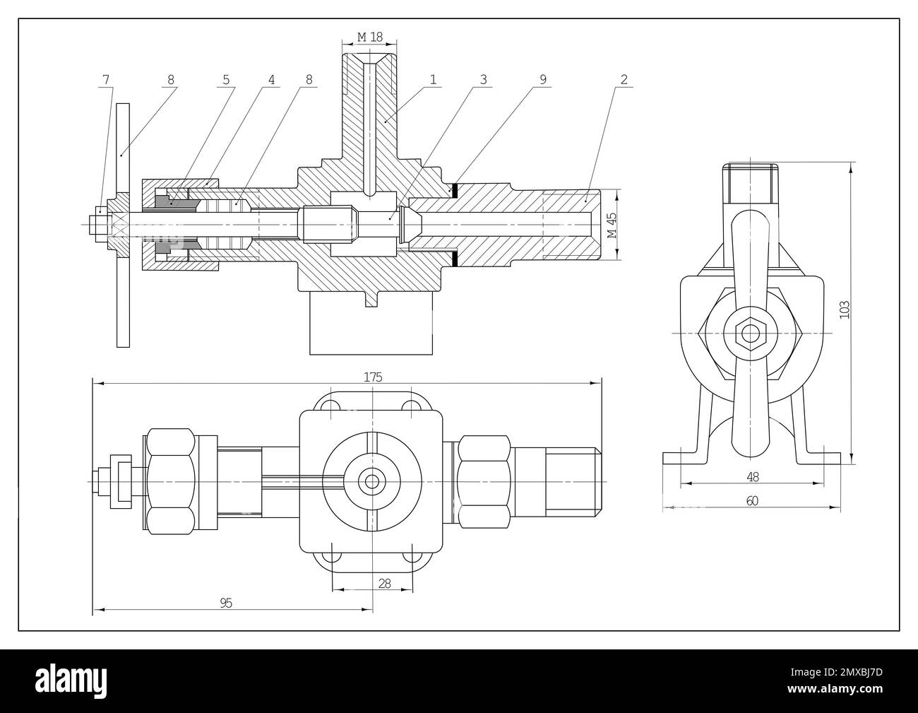 Plan technique dessin technique Banque d'images noir et blanc - Alamy