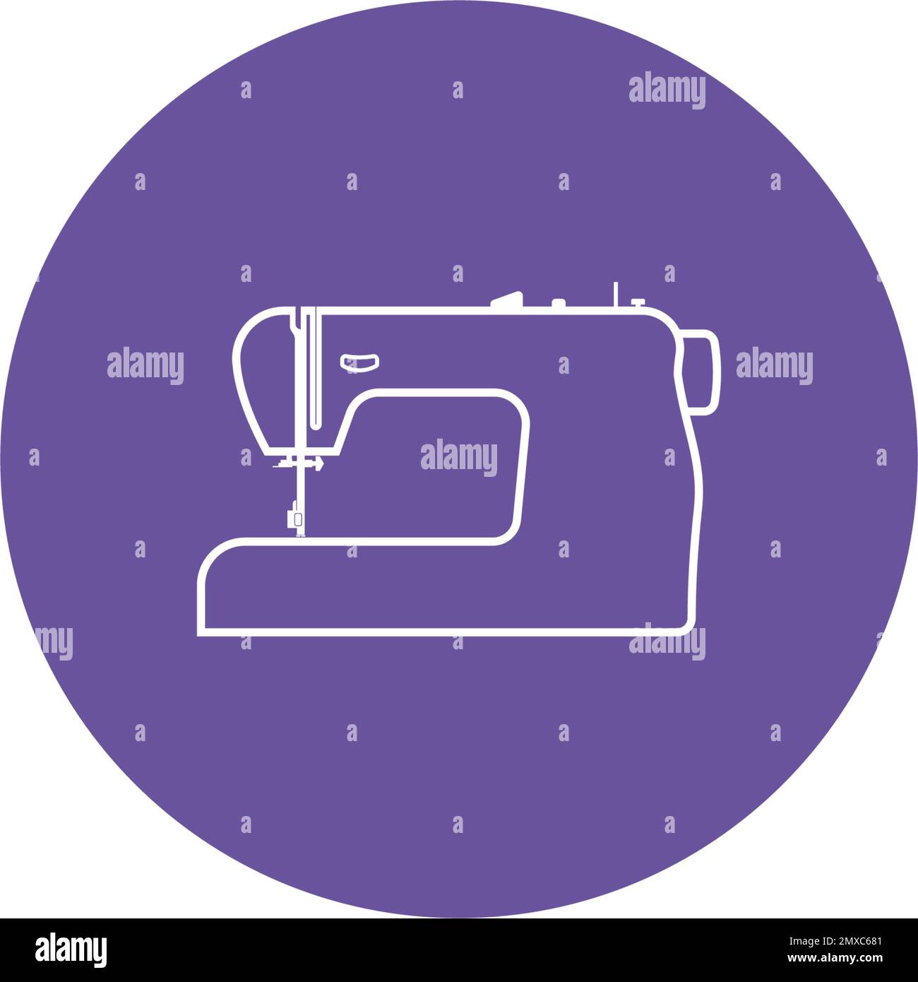 Icône de machine à coudre illustration vectorielle logo Image ...